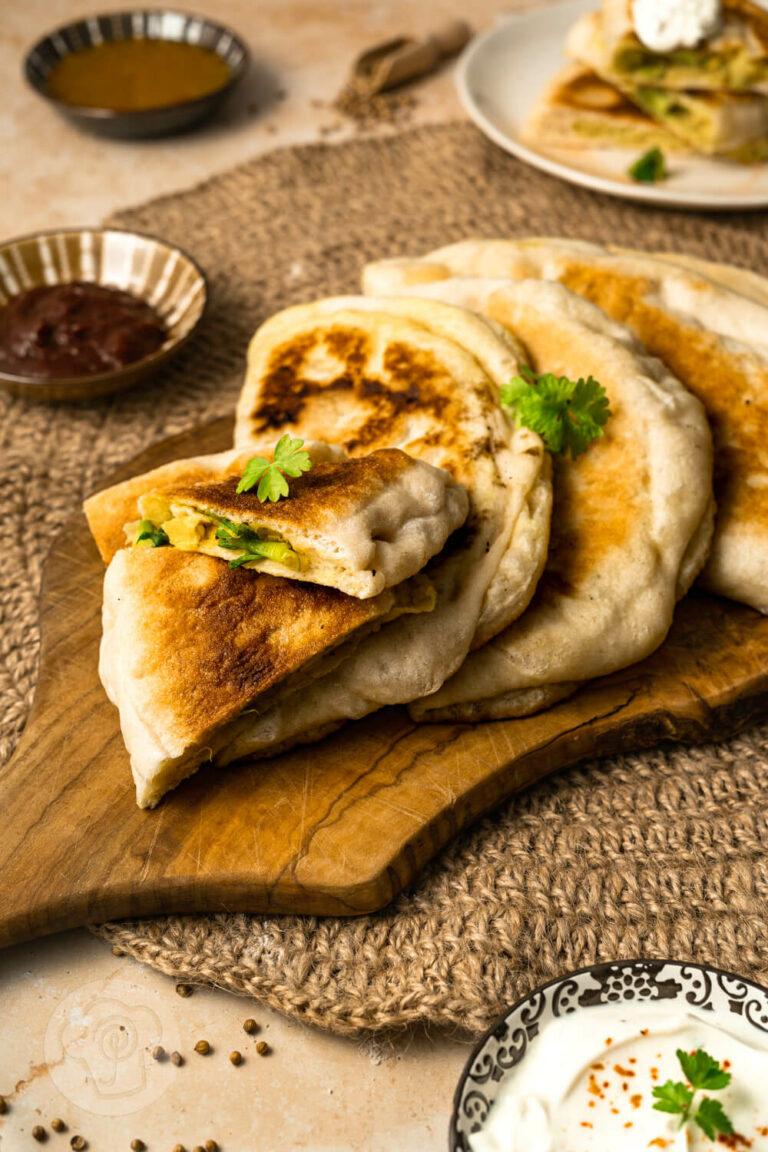 Afghanische Bolani - gefülltes Fladenbrot - Küchentraum & Purzelbaum