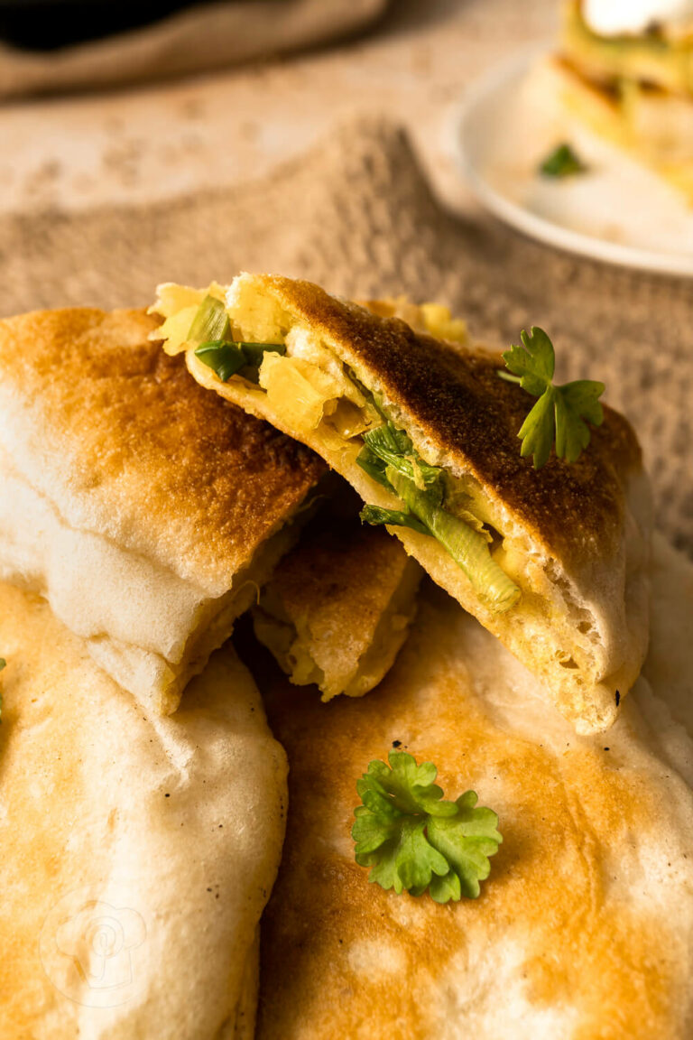 Afghanische Bolani - gefülltes Fladenbrot - Küchentraum & Purzelbaum