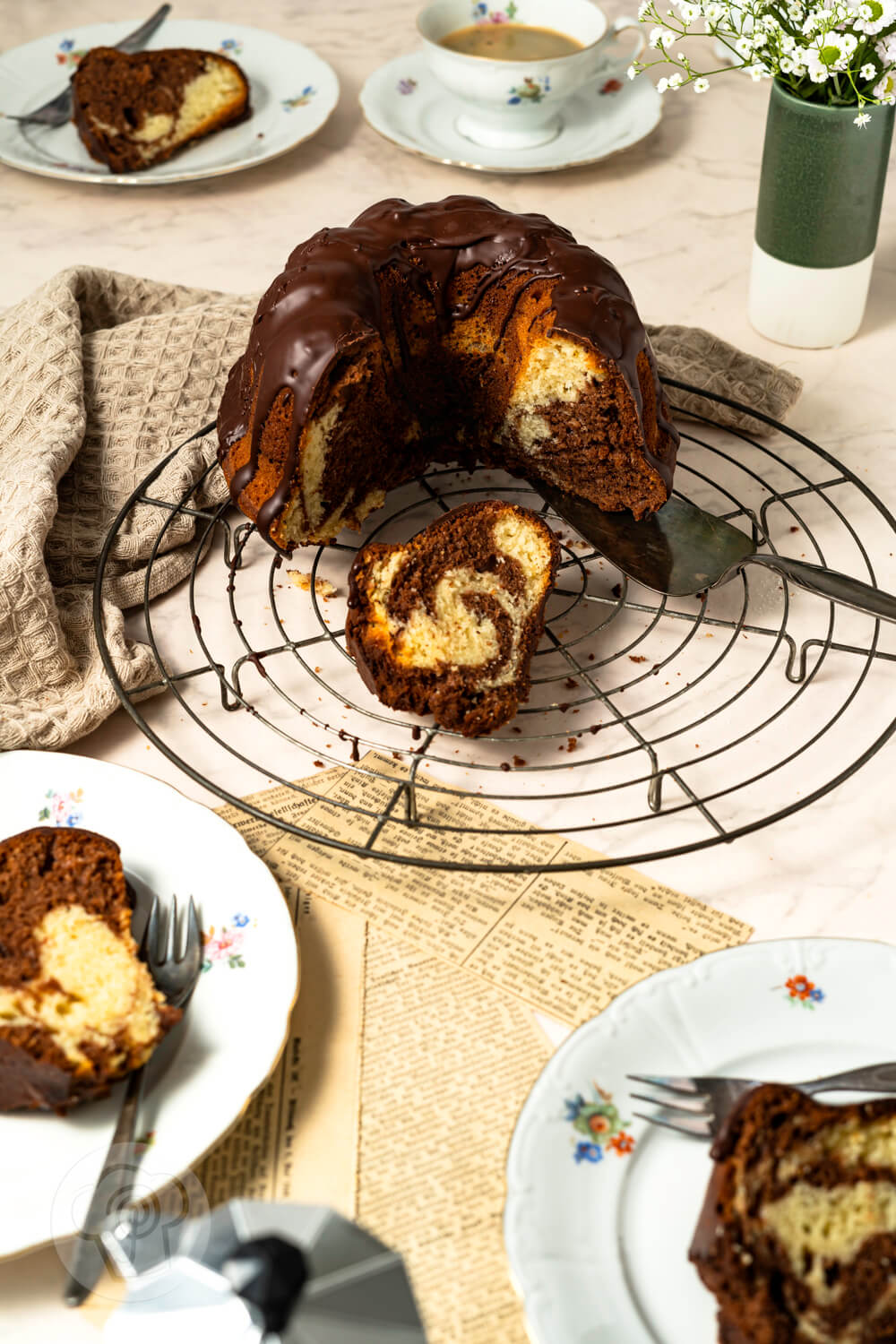 Omas Marmorkuchen - Küchentraum & Purzelbaum