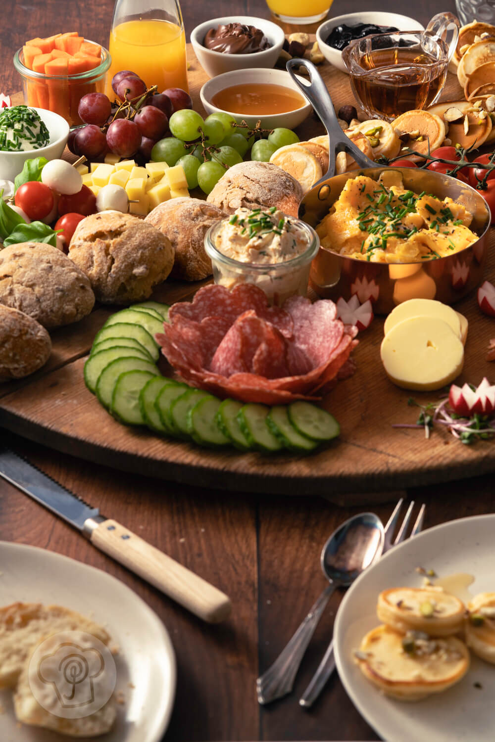Einfaches Breakfast Board - Frühstücksboard - Küchentraum & Purzelbaum